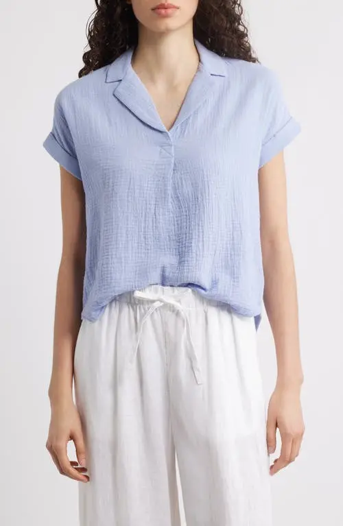 BEACHLUNCHLOUNGE London Cotton Gauze Popover Top
