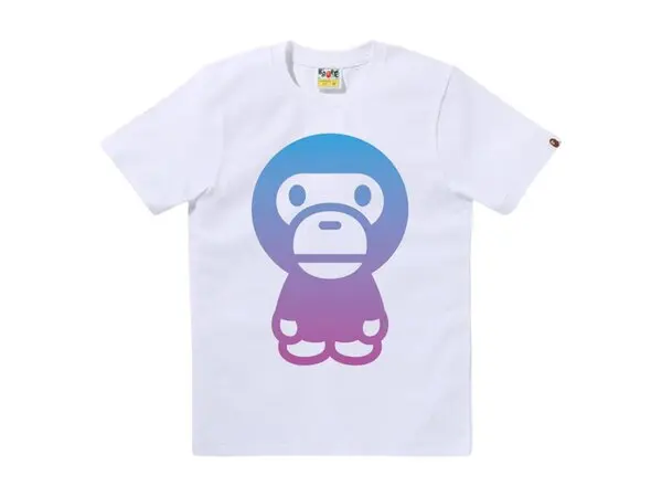 A BATHING APE Gradation Big Baby Milo Tee Shirt - White