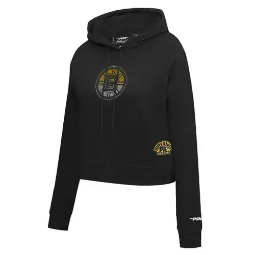 PRO STANDARD Boston Bruins Jewels Cropped Pullover Hoodie
