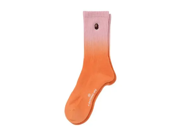 A BATHING APE One Point Gradation Socks - Pink