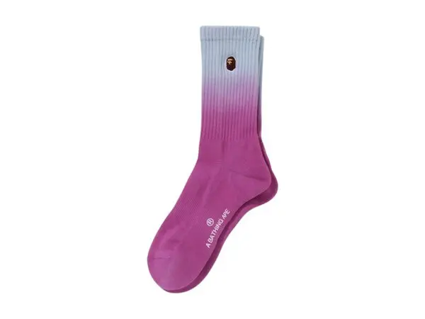 A BATHING APE One Point Gradation Socks - Blue