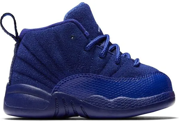 JORDAN 12 Retro Sneakers - Deep Royal Blue/white/metallic Silver