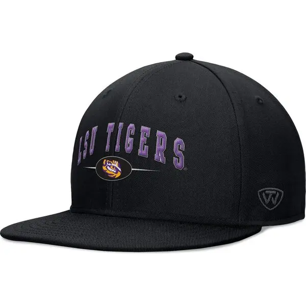 Top Of The World Lsu Tigers Bullpen Snapback Hat - Black