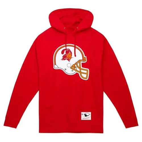 Mitchell & Ness Tampa Bay Buccaneers Vintage Helmet Logo Pullover Hoodie
