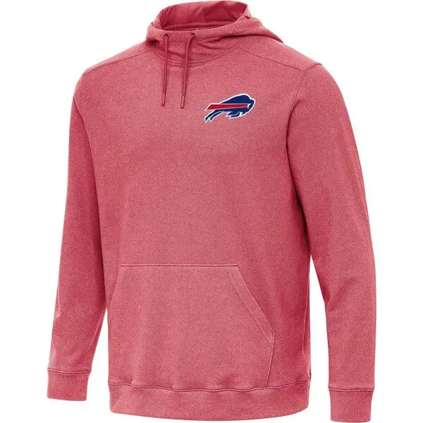 ANTIGUA Buffalo Bills Cloud Pullover Hoodie - Heather Red