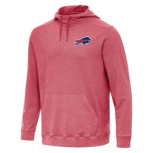 ANTIGUA Buffalo Bills Cloud Pullover Hoodie - Heather Red