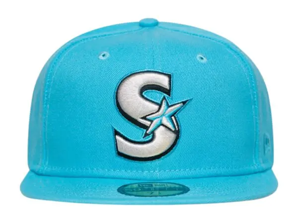 New Era Scarborough Shooting Stars 59fifty Fitted Hat - Vice Blue