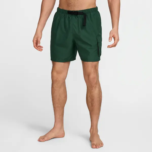 Nike Swim Voyage 5" Brief-lined Cargo Shorts - Green
