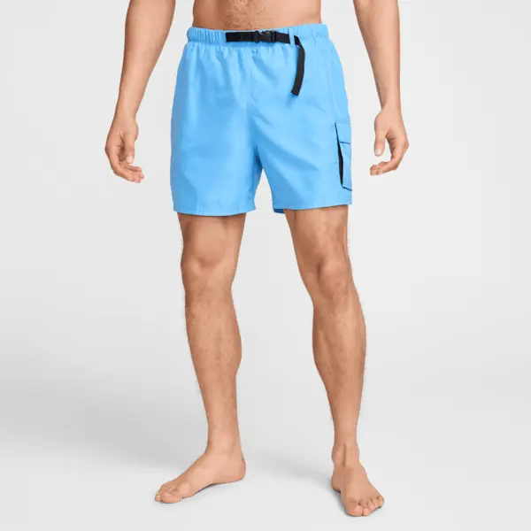 Nike Swim Voyage 5" Brief-lined Cargo Shorts - Blue