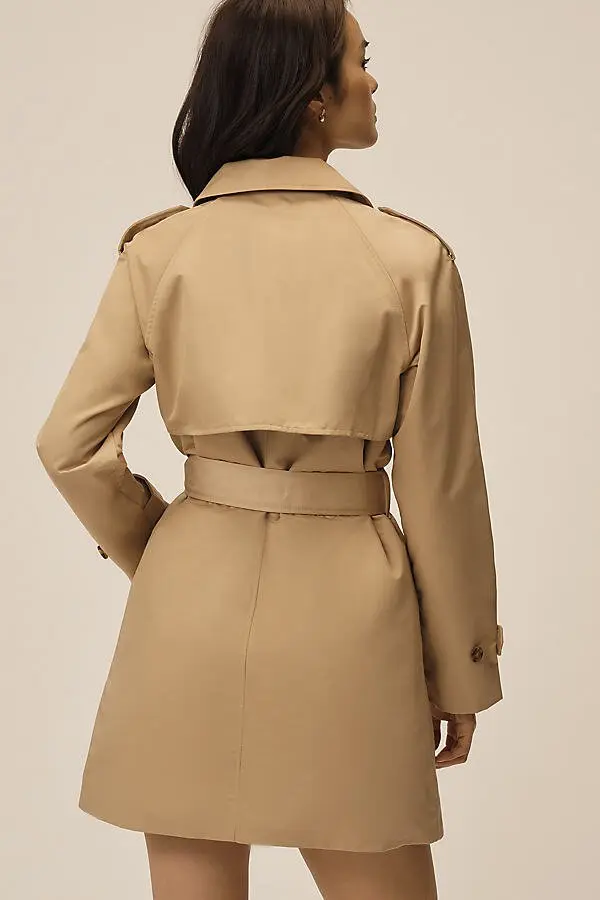 Ellen Tracy Quilted Trench Coat