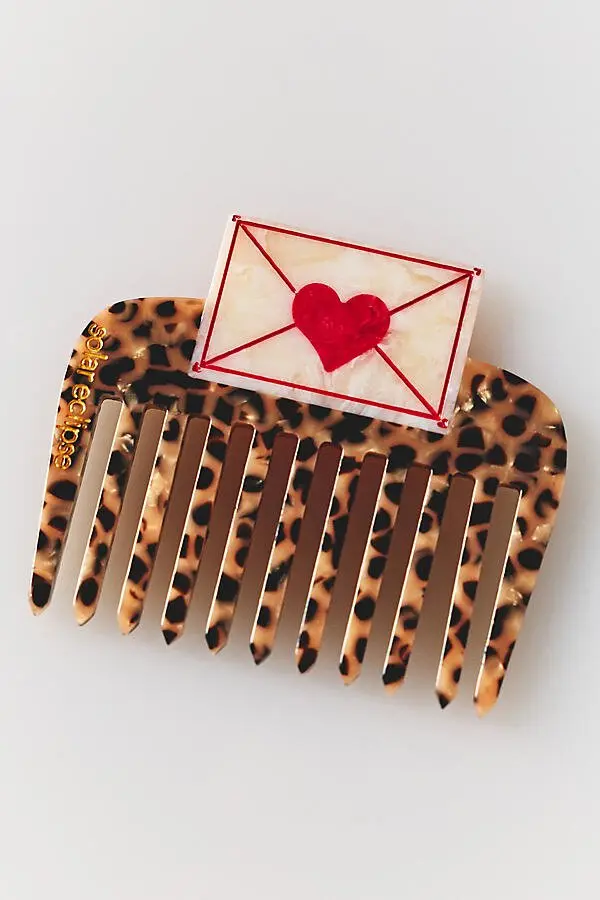 SOLAR ECLIPSE Handpated Pocket Comb - Love Note