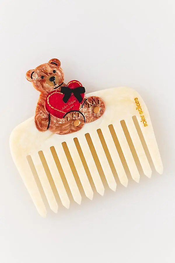 SOLAR ECLIPSE Handpated Pocket Comb - Love Teddy