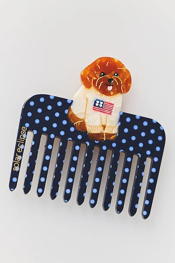 SOLAR ECLIPSE Handpated Pocket Comb - Navy