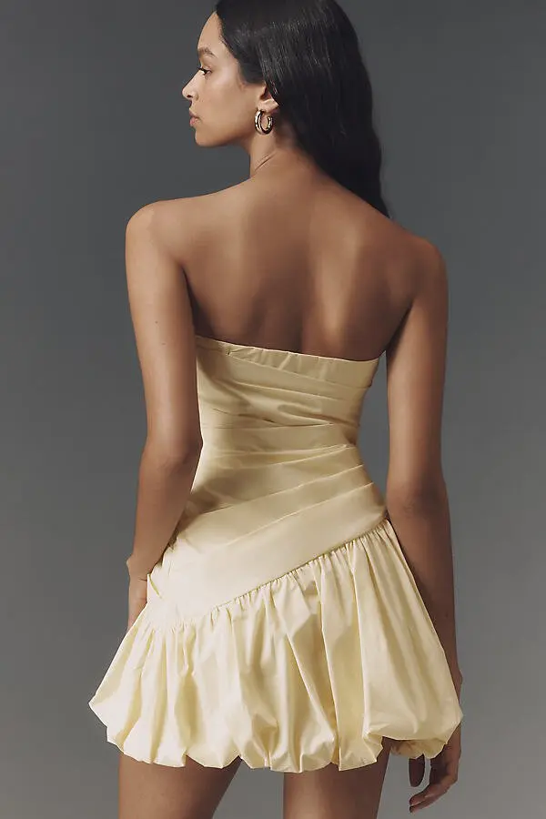 Shona Joy Strapless Mini Dress In Butter Yellow - 68% Off | Editorialist
