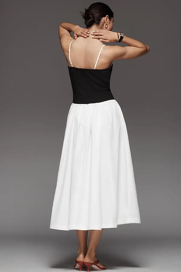 scalloped edge midi dress Juliet Cotton Scallop Edge Maxi Dress
