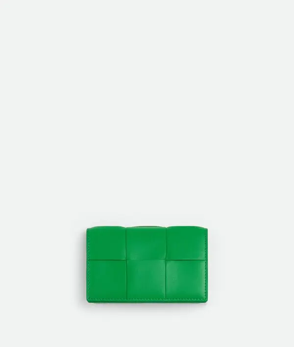 BOTTEGA  VENETA Cassette Business Card Case - Parakeet