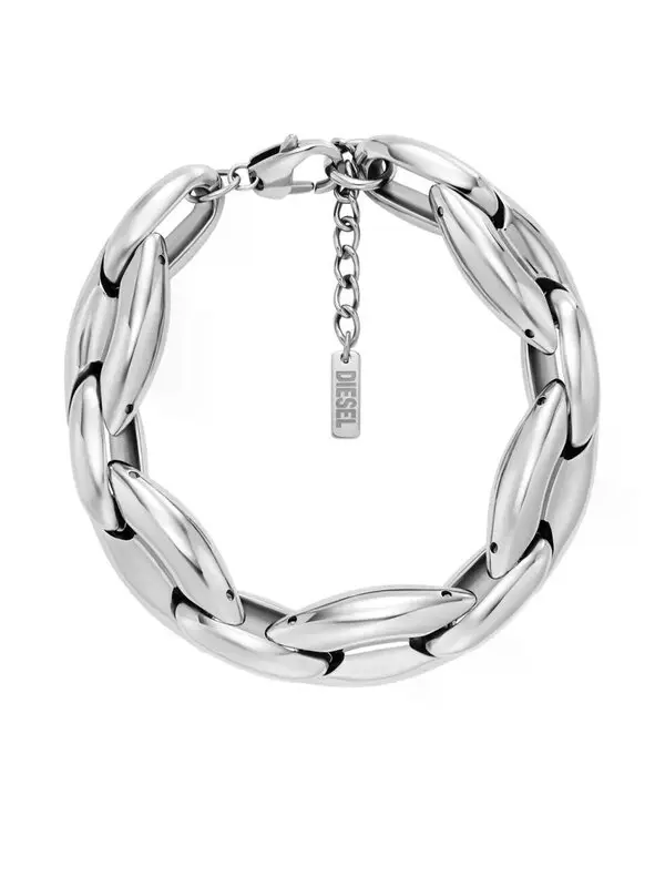 DIESEL® Stainless Steel Chain Bracelet - Silver