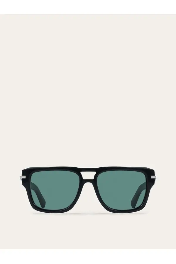 FERRAGAMO Double Bridge Sunglasses - Black