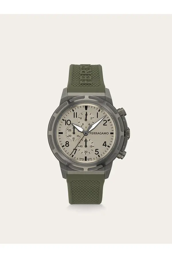 FERRAGAMO Sport Chrono Watch - Green