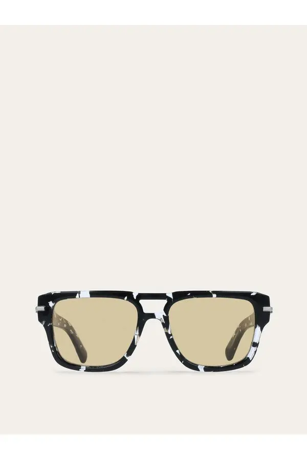 FERRAGAMO Rectangular Sunglasses - Natural