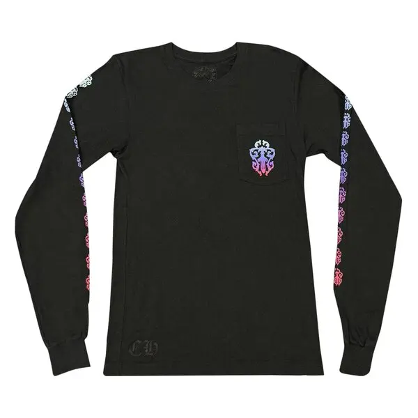 Chrome Hearts Gradient Dagger Pocket Long-sleeve