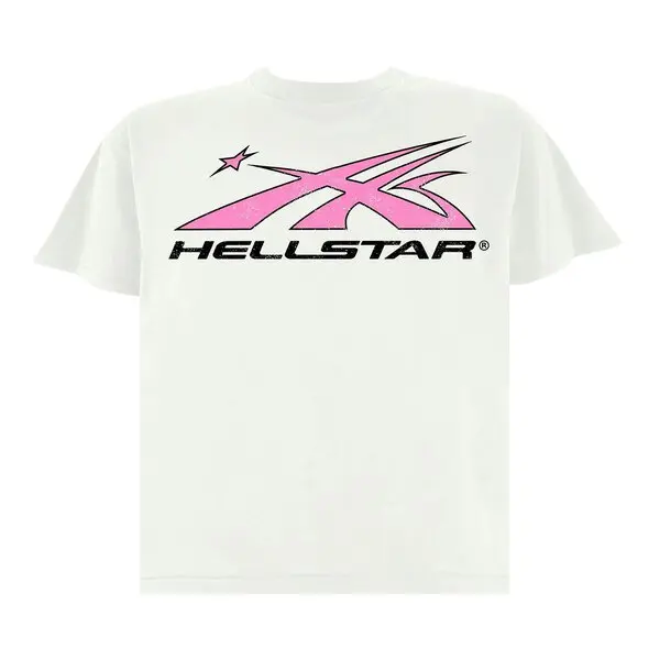 HELLSTAR Sport Logo T-shirt /pink - White