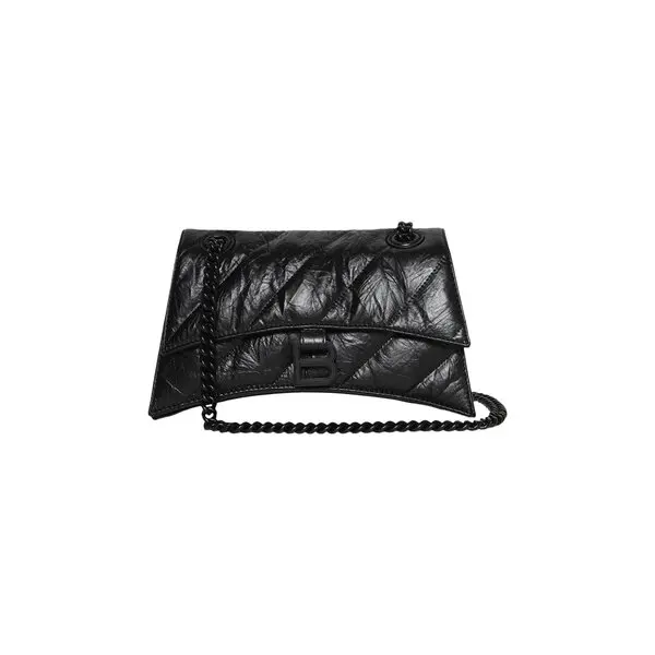 Balenciaga Crush Chain Shoulder Bag - Black