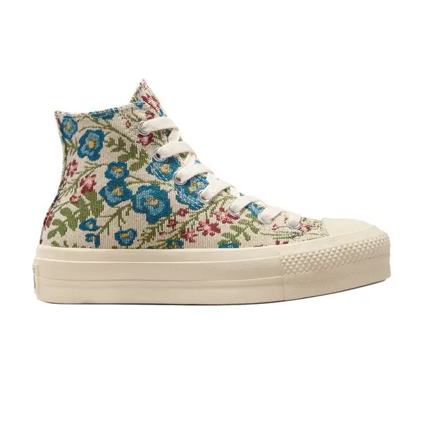 CONVERSE Chuck Taylor All Star Lift Platform High Floral Tapestry - Cream