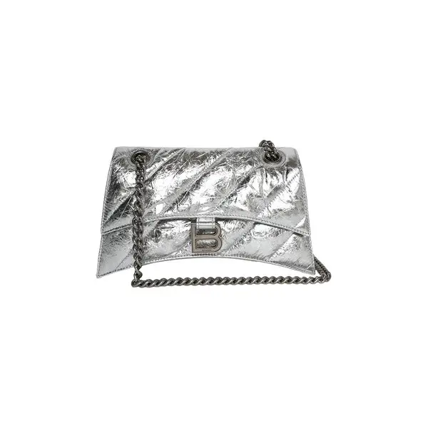 Balenciaga Crush Chain Bag - Silver