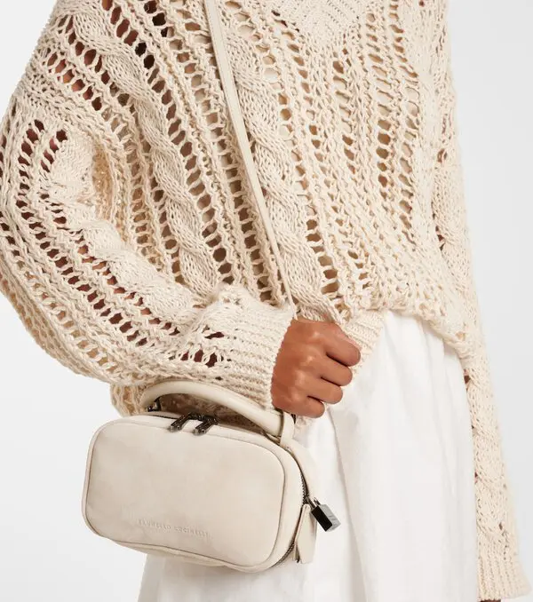 Brunello Cucinelli Mini Suede Tote