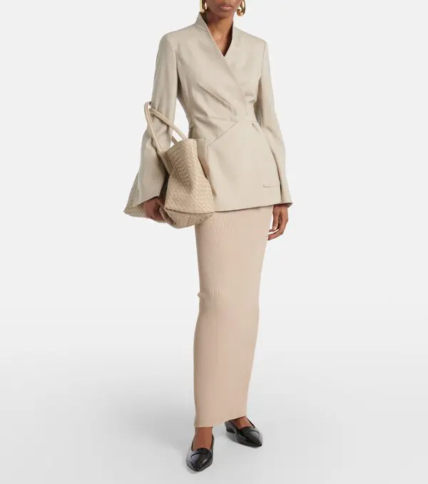 Max Mara Aprile1234 High-rise Maxi Skirt - Beige