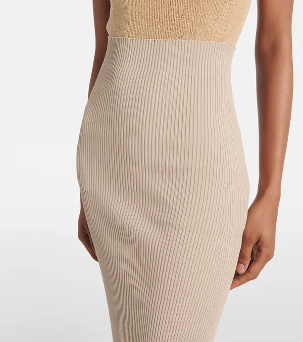 Max Mara Aprile1234 High-rise Maxi Skirt - Beige