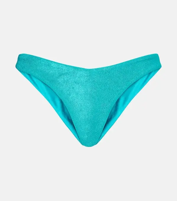 Jade Swim Vera Terry Bikini Bottom - Blue