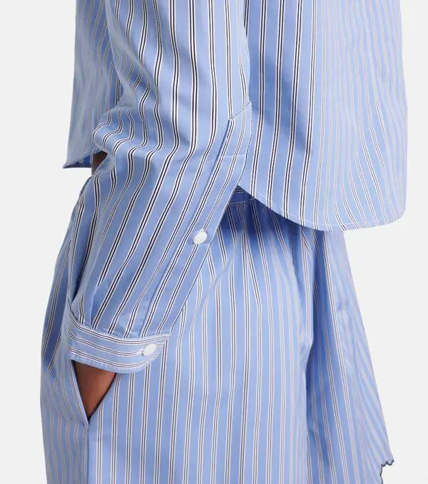 PATOU Bengal Stripe Cropped Shirt