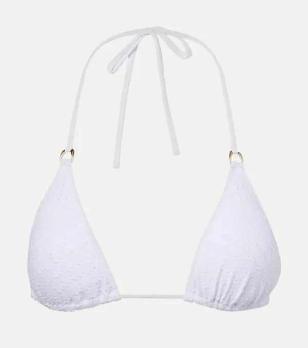 Melissa Odabash Puglia Halterneck Bikini Top - White