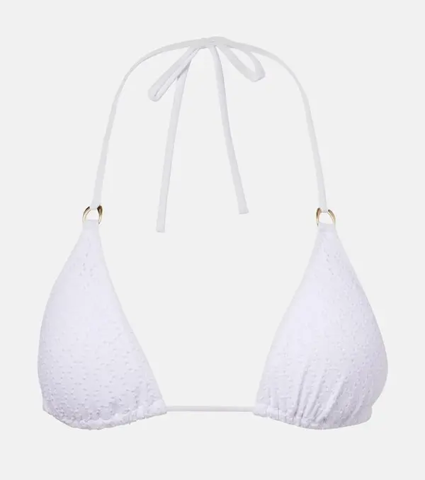 Melissa Odabash Puglia Halterneck Bikini Top - White