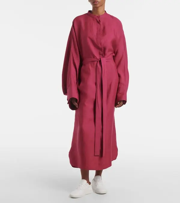 Gabriela Hearst Tilda Belted Linen Tunic