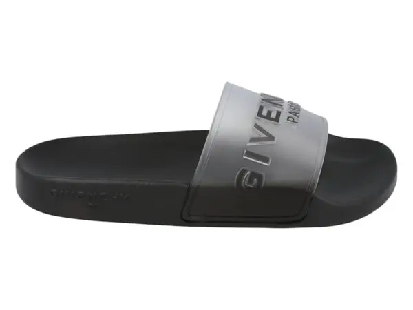 Givenchy Logo Slide Sandals - White/black
