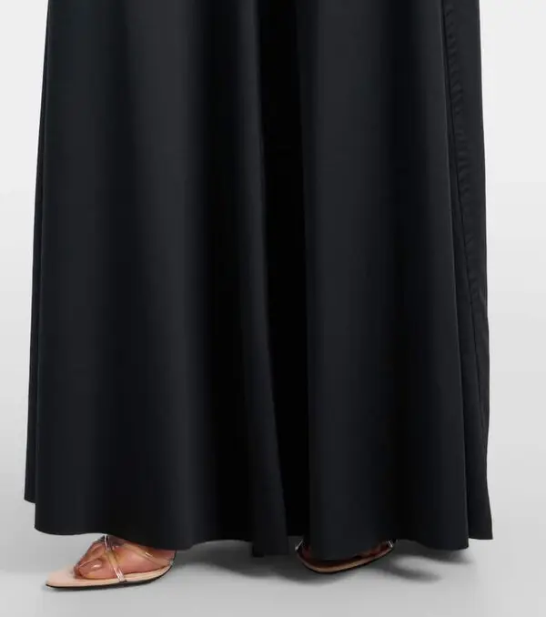 Victoria Beckham Gathered Jersey Gown - Black