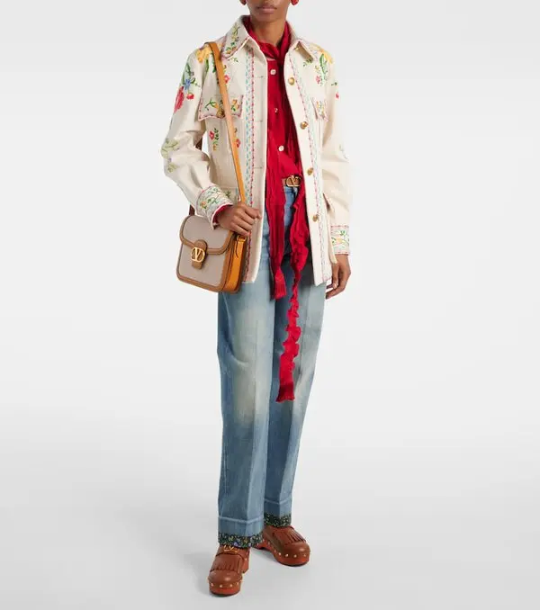 Valentino Garavani Vlogo Leather Clogs