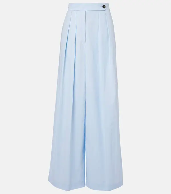 Dries Van Noten Cotton Wide-leg Trousers