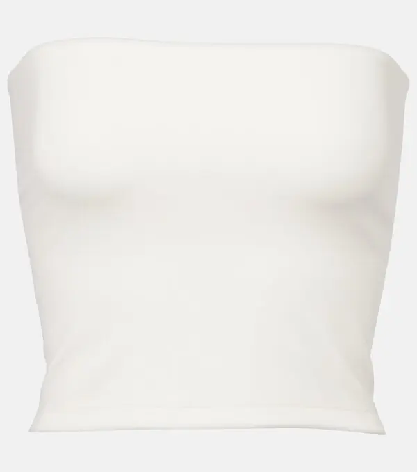 LESET Rio Ponte Bandeau Top - White