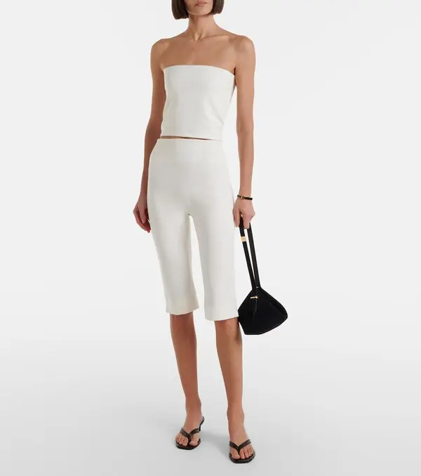 LESET Rio Ponte Bandeau Top - White