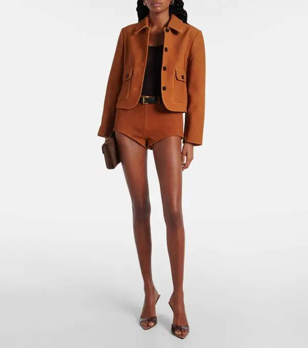 SELF-PORTRAIT Suede Jacket