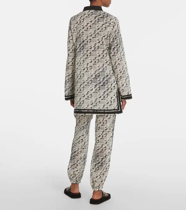Tory Burch Printed Silk And Cotton Tunic