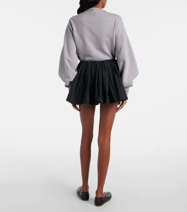 JW Anderson Gathered Taffeta Skort - Black