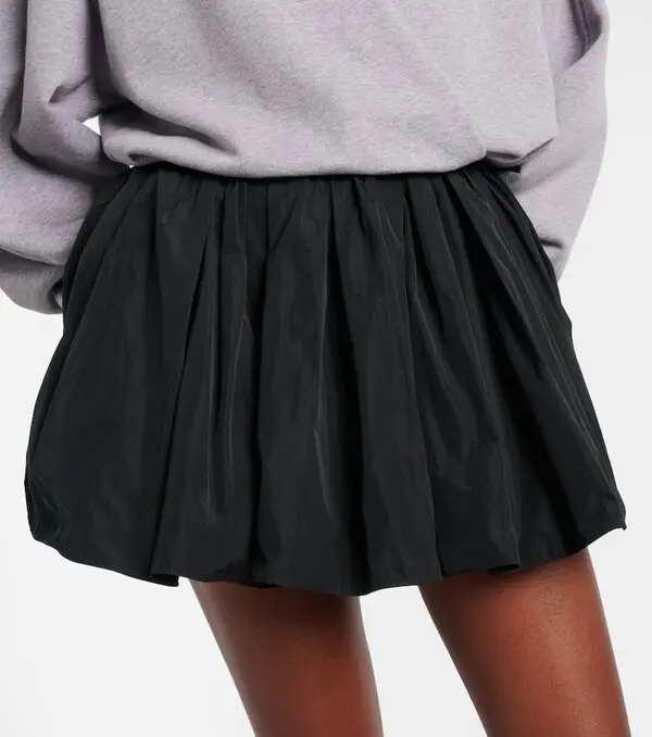 JW Anderson Gathered Taffeta Skort - Black
