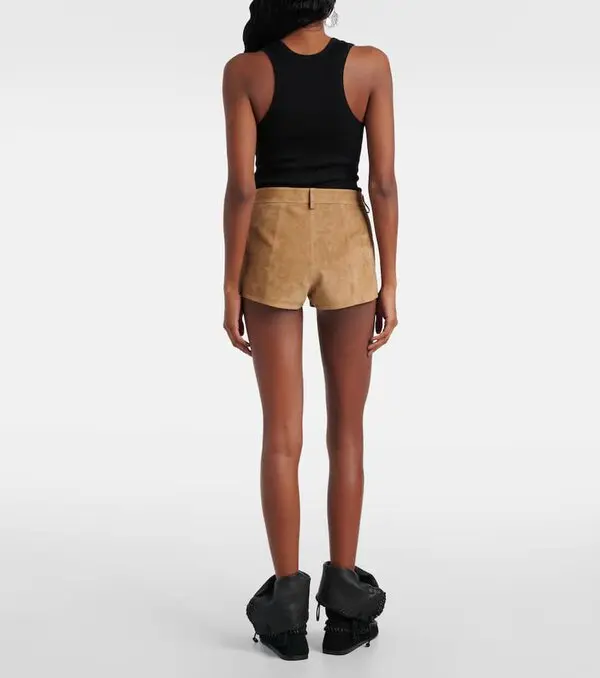 Isabel Marant Étoile Delma Low-rise Suede Shorts - Beige