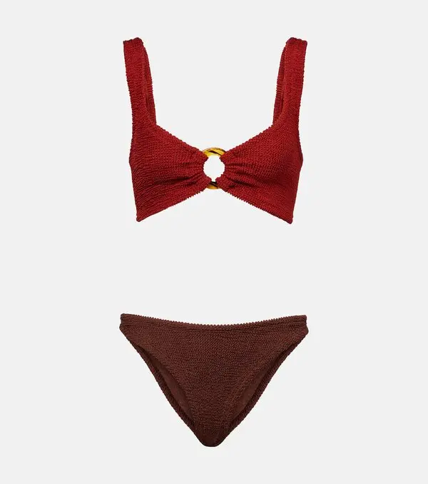 Hunza G Julia Bikini Two-piece Set - Brown