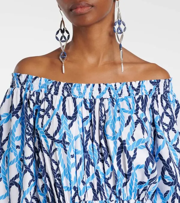 Melissa Odabash Eclipse Printed Midi Dress
